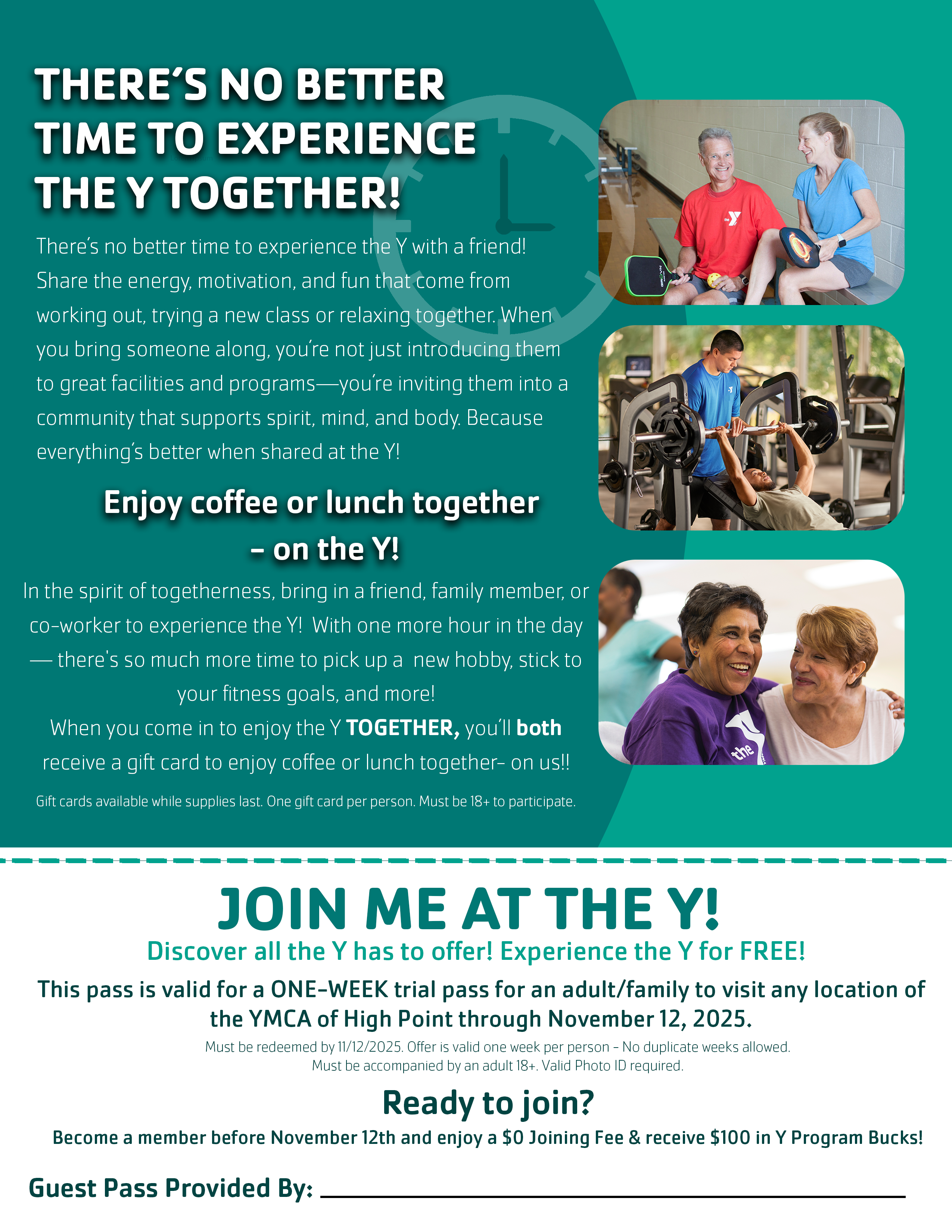 Time Change Promotion - YMCA of High Point